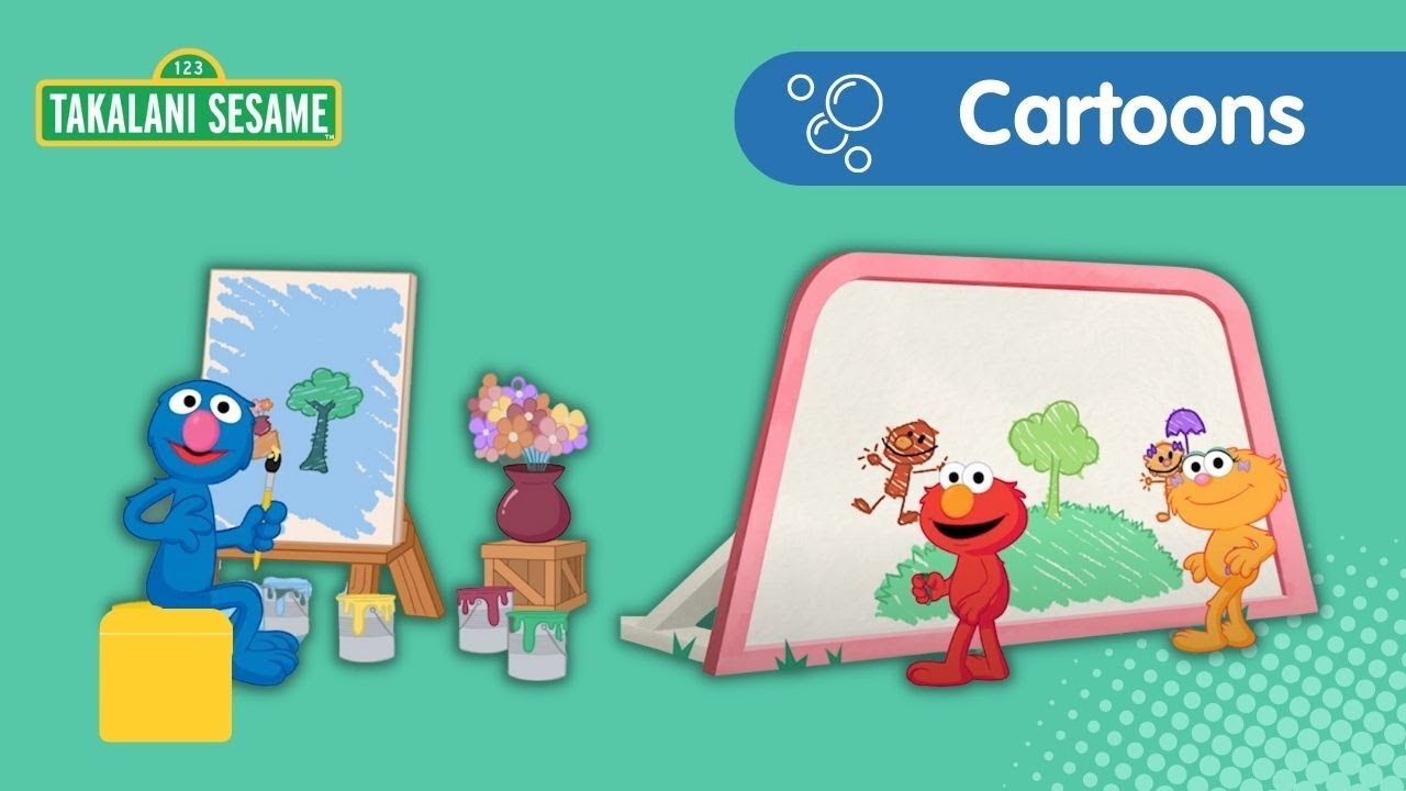 Elmo, Zoe, & Grover Draw Things Over & Under! | Takalani Sesame - YouTube