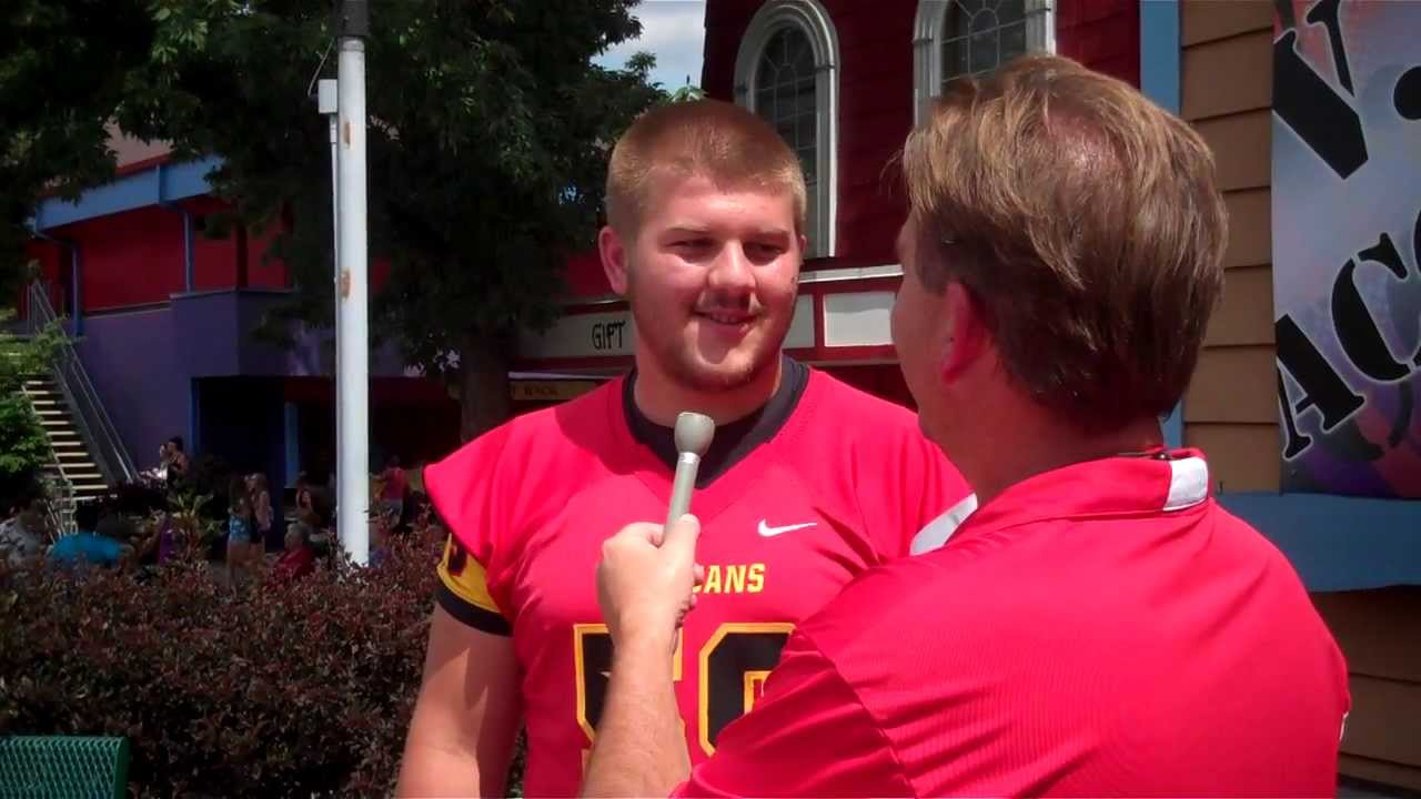 Ryan Long of North Catholic Football on MSA Sports Center Stage - YouTube