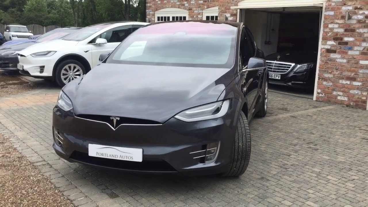 TESLA MODEL X LONG RANGE AWD FOR SALE IN MIDNIGHT SILVER METALLIC - YouTube