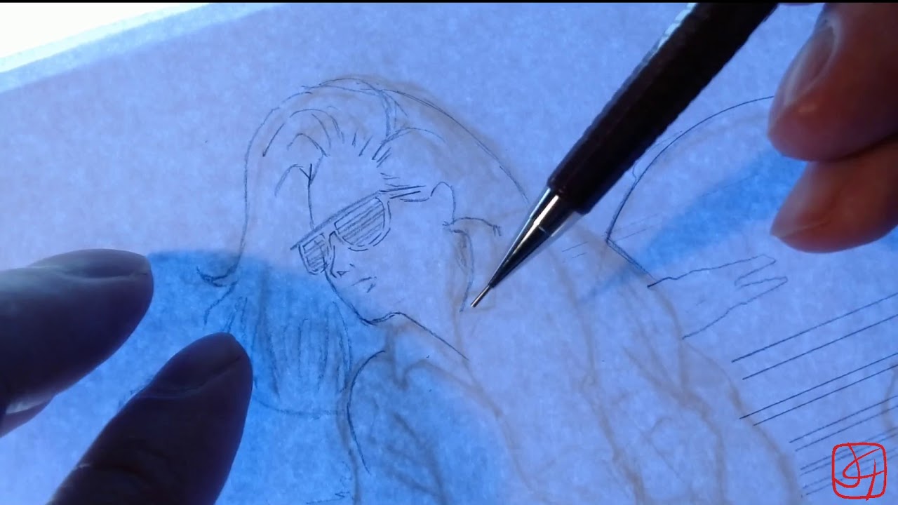 Drawing More of the girl on the bridge - YouTube