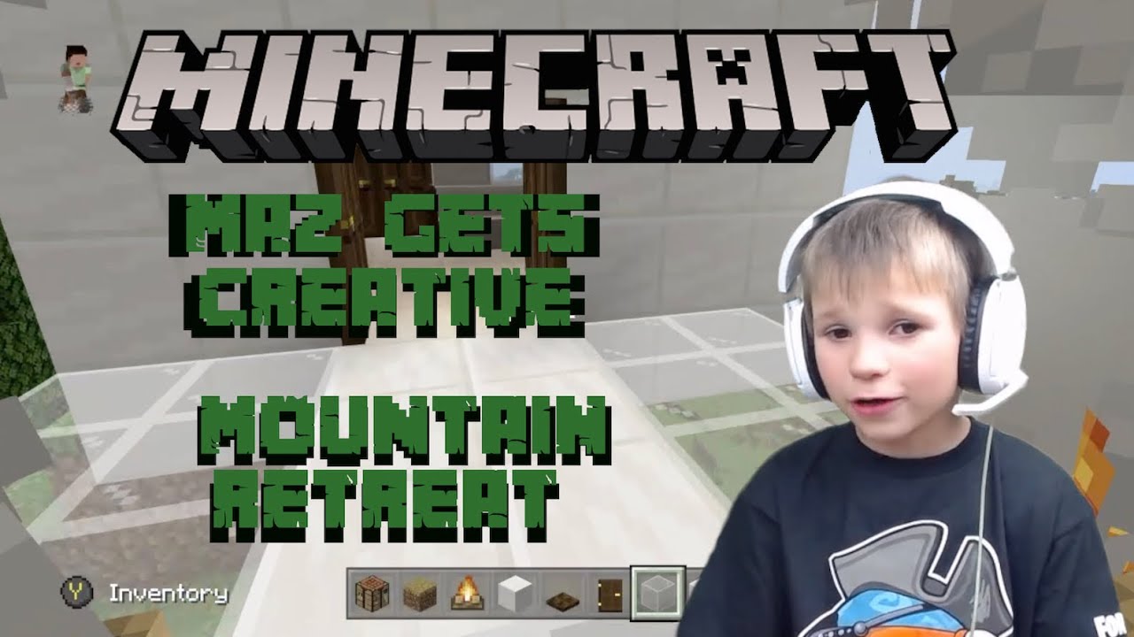 MAZ GAMER gets creative in MINECRAFT building a mountain retreat. - YouTube