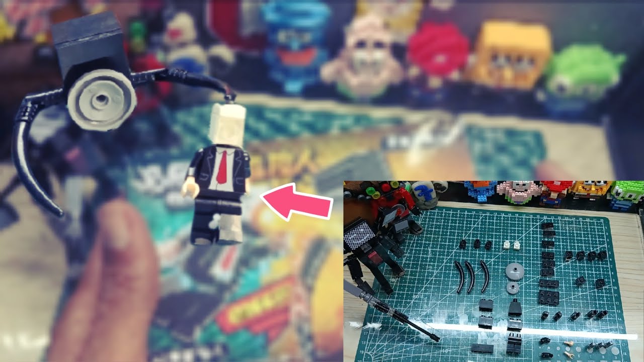 Skibidi Toilet sepiker Man monster CCTV mini blok - YouTube