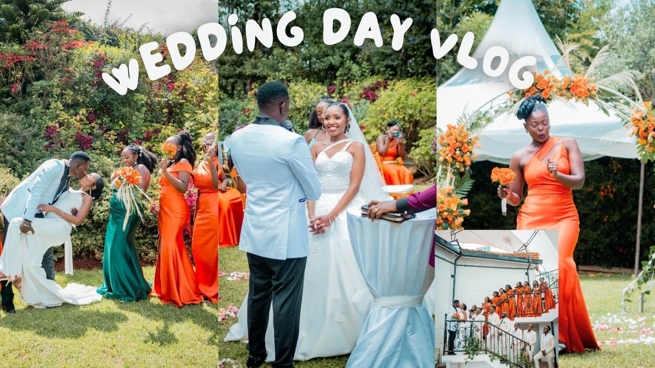 WEDDING VLOG/GRWM/DIY HAIR &MAKEUP/DRESS REVEAL/ VOWS/WEDDING RECEPTION ...
