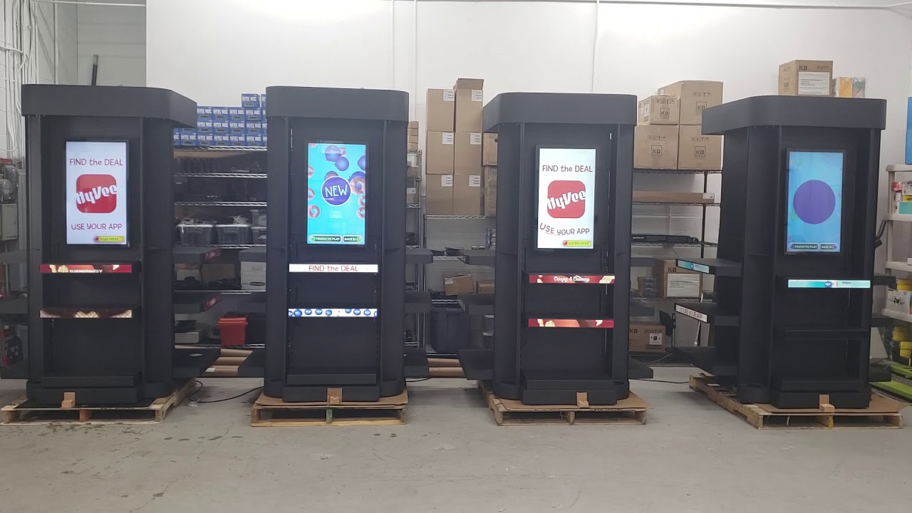 Setting up some retail kiosks! - YouTube