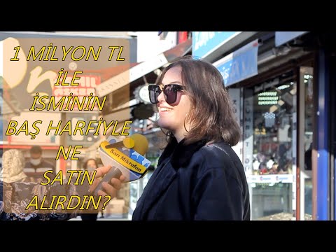 1 MİLYON TL İLE İSMİNİN BAŞ HARFİ İLE NE ALIRDIN? - SARI MİKROFON