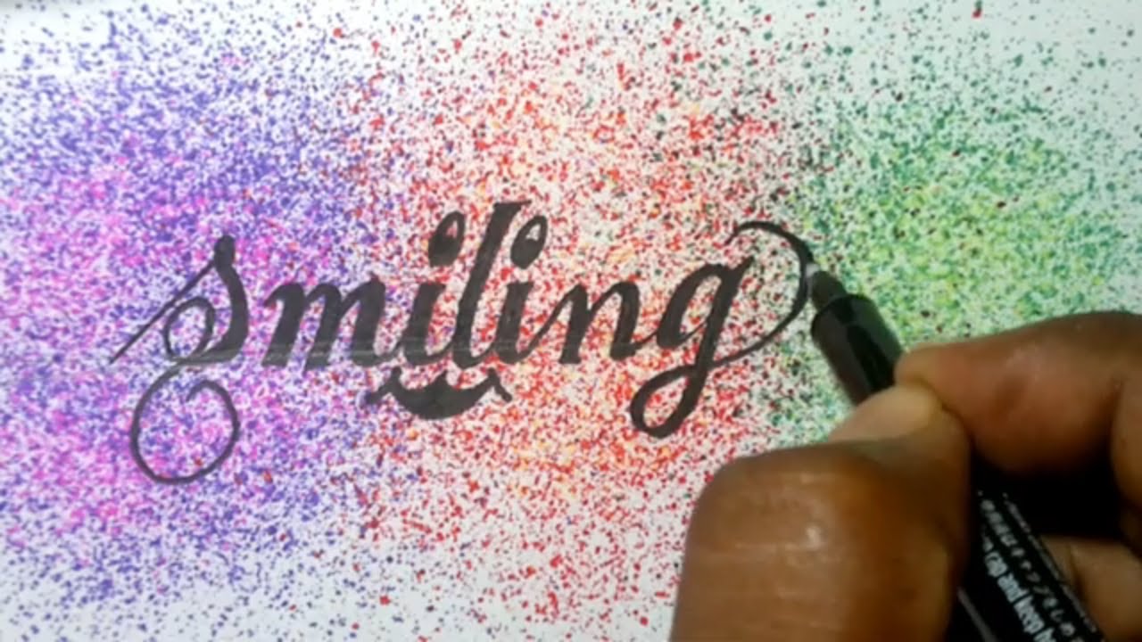 How to write marker pen | Good and neat handwriting gel pen - YouTube