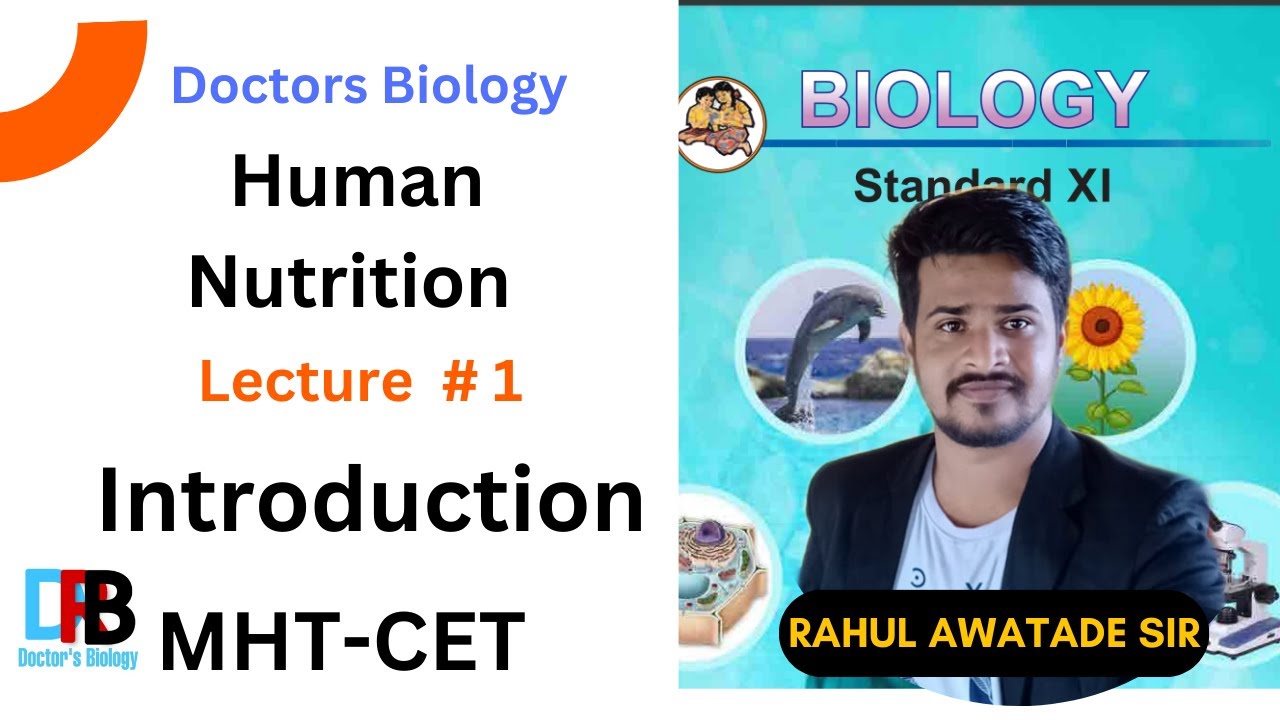 Human Nutrition Introduction Class 11 Biology MHT CET - YouTube