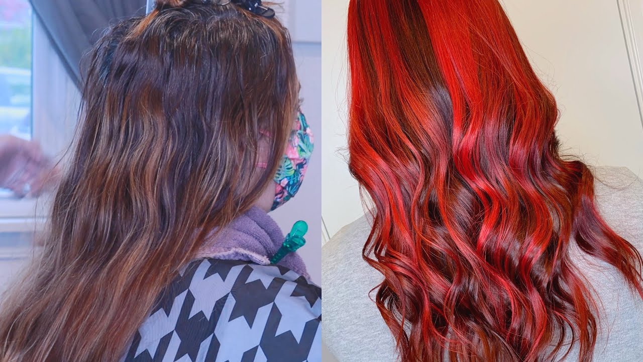Chunky Bright Red Highlights