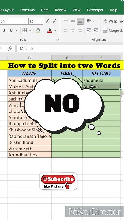 How To Split Cells In Excel How To Split One Column Into Multiple Columns In Excel Exceltips