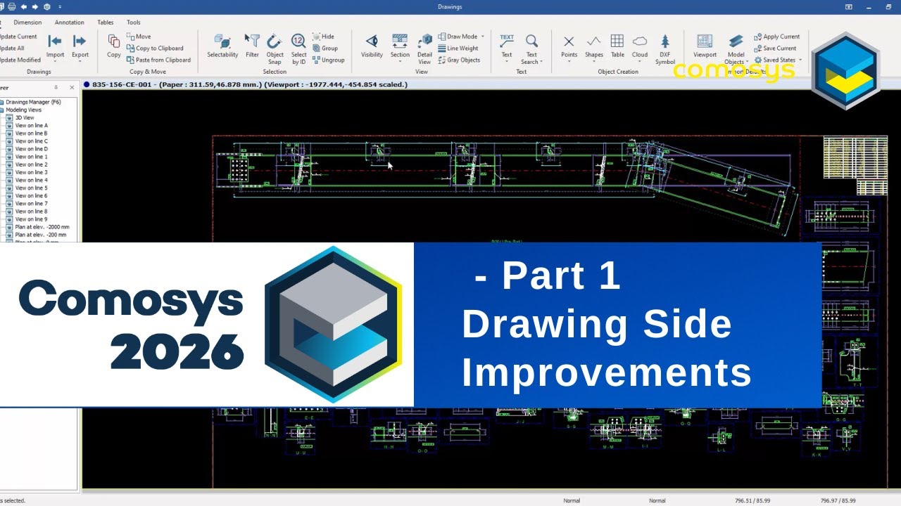 COMOSYS 2026 - Part 1 Drawing Side Improvements - YouTube