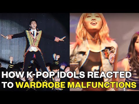 How K-POP Idols Reacted To Wardrobe Malfunctions