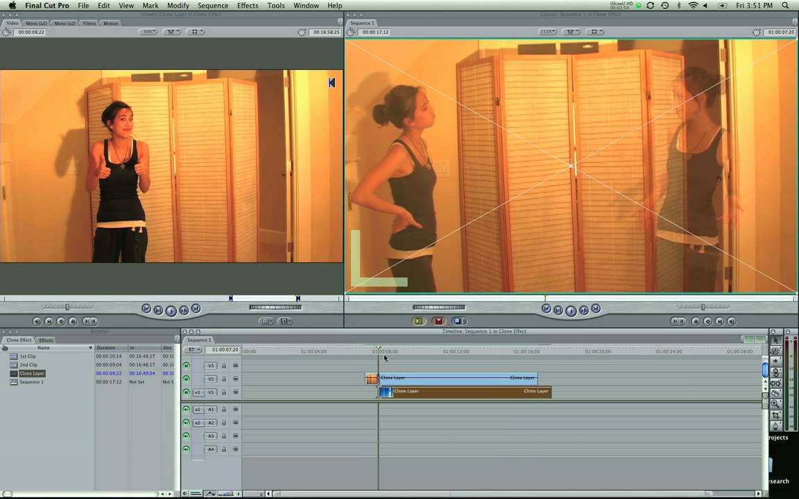 Final Cut Tutorial - Clone Effect - YouTube
