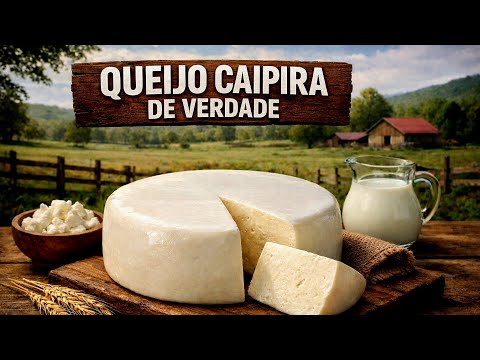 Como Fazer QUEIJO CAIPIRA Sem Complicação: Receita Simples com 3 Ingredientes