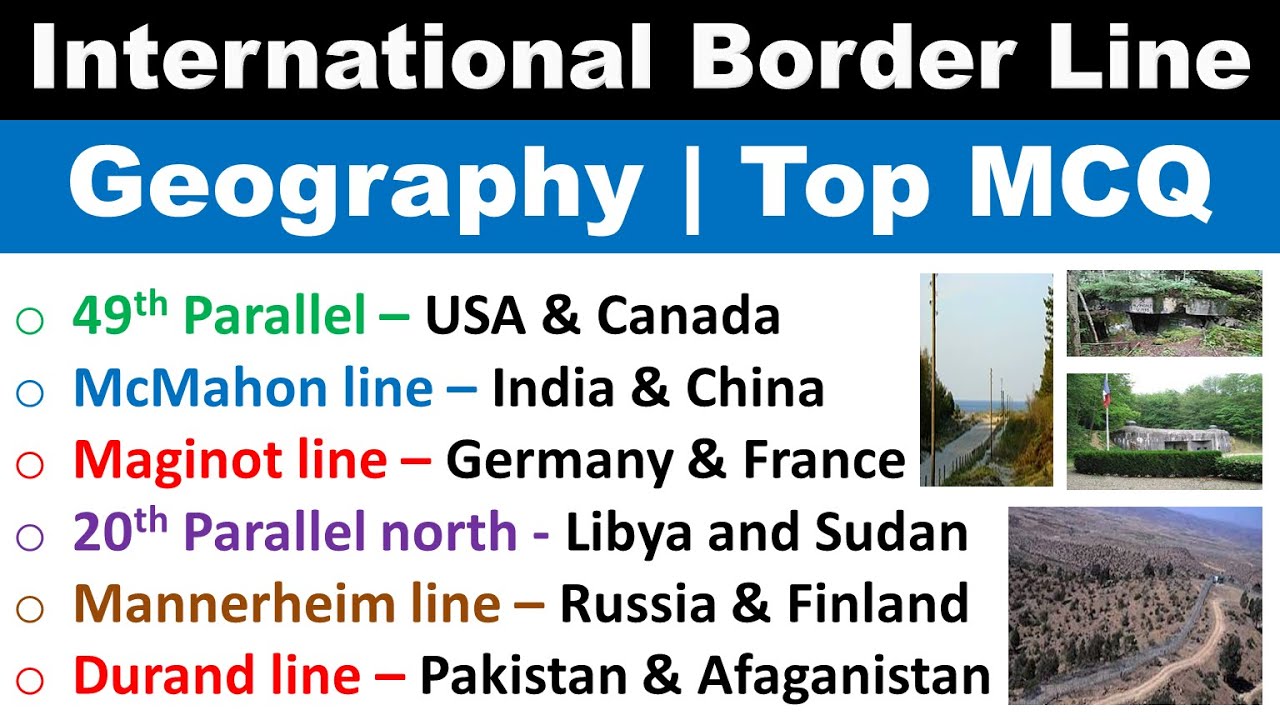 International Border line of Countries | Important Boundries in the ...