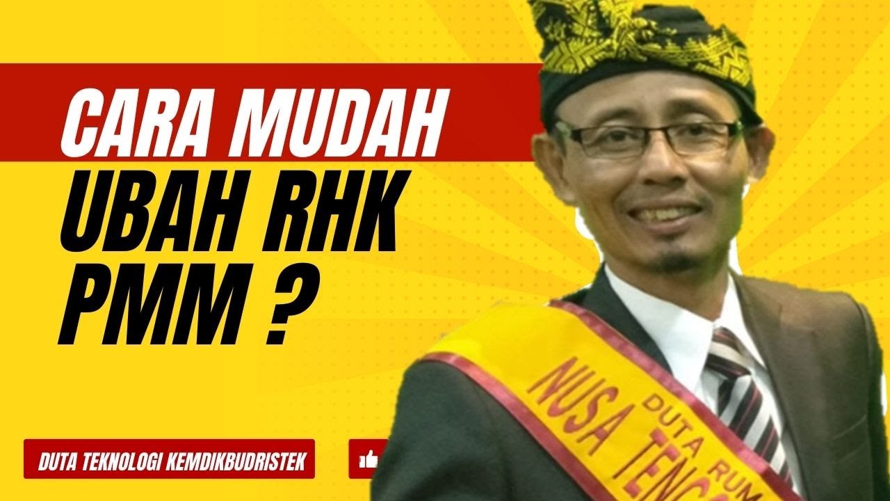 cara mudah merubah rencana hasil kerja rhk pmm - YouTube