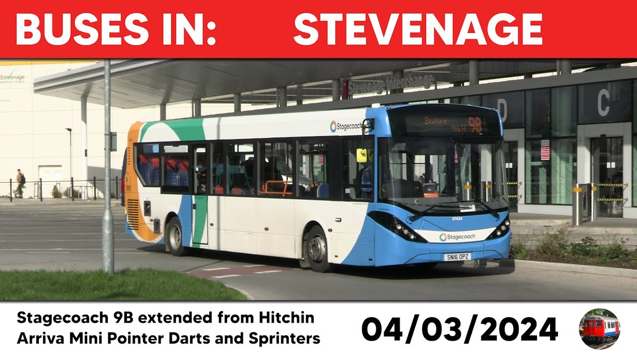 Buses in Stevenage 04/03/2024 - YouTube