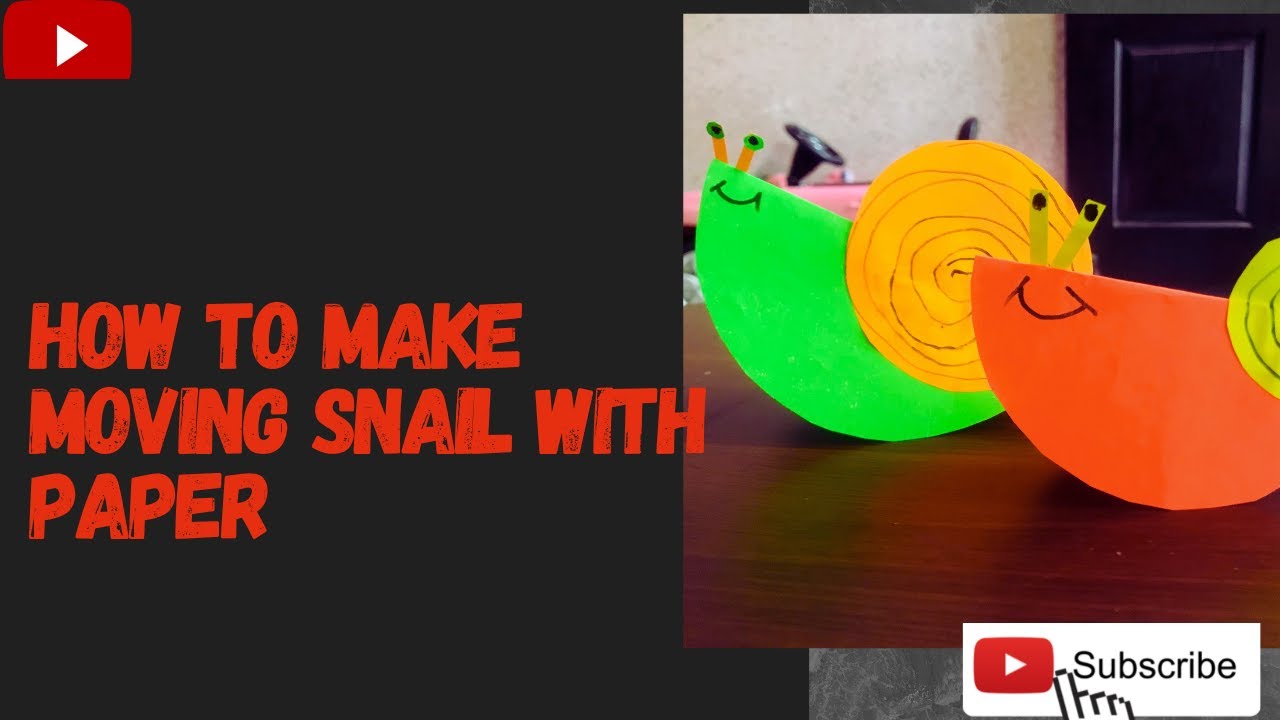 How to make a paper snail|Craft| Craft for Kids|how to make paper fold ...