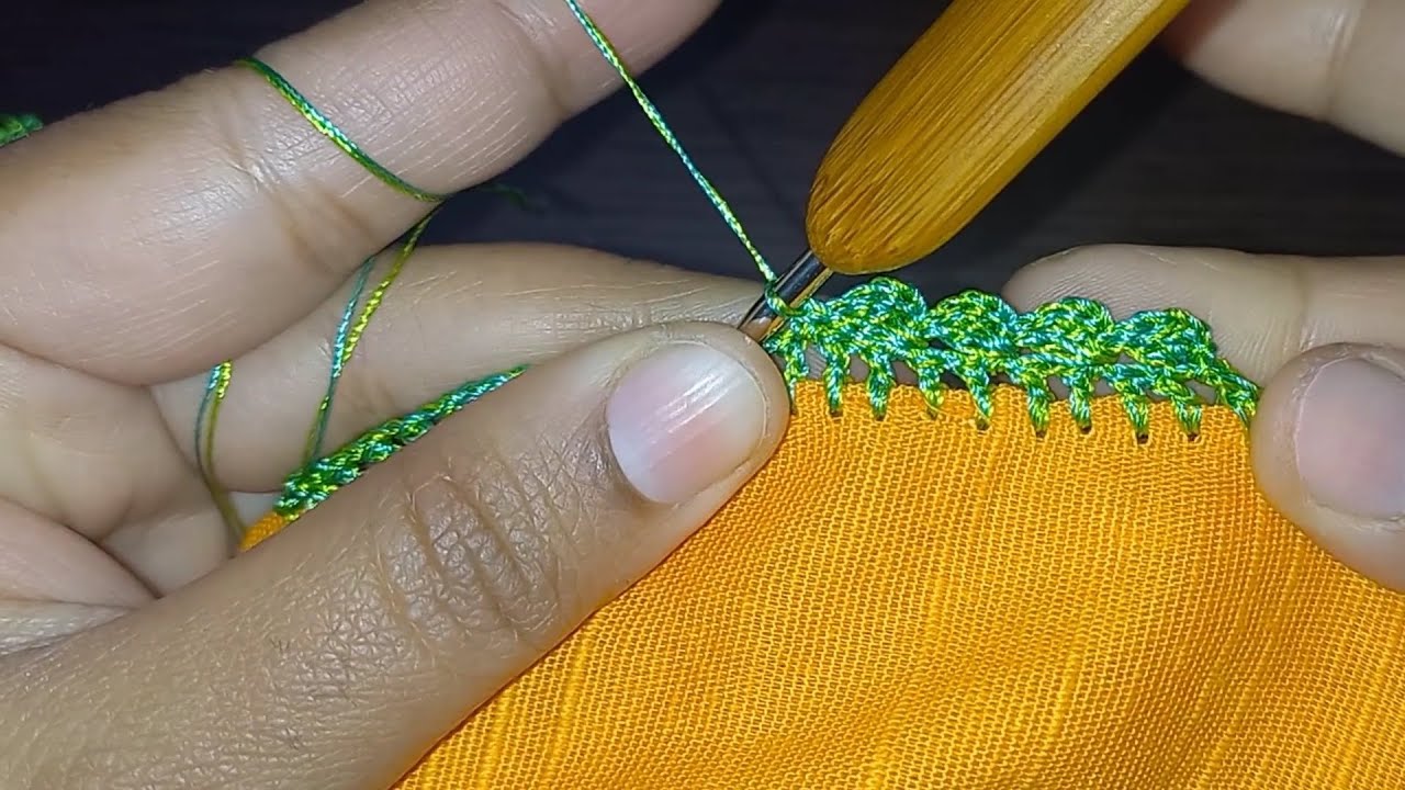 Super easy and fast crochet pattern #qureshia dupatta lace design for ...