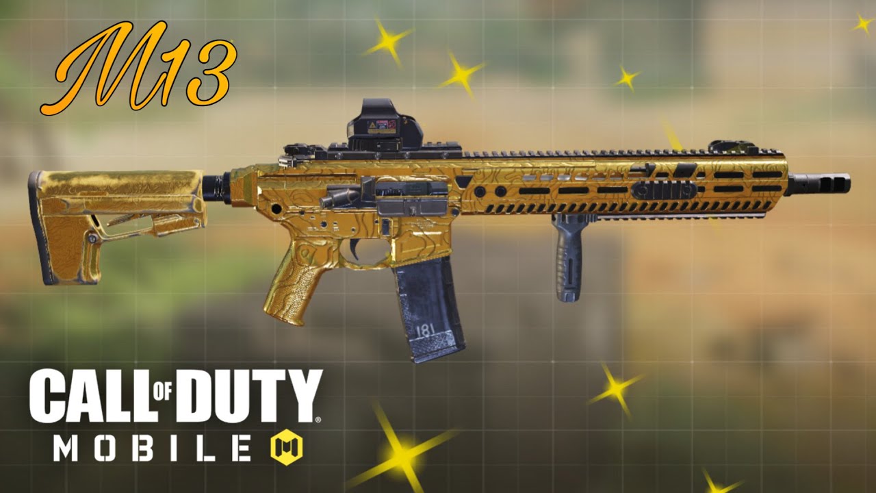 M13 DORADA, HERMOSA y EFICAZ | Cod: Mobile | KarimaYT - YouTube