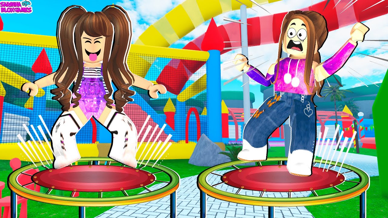 CRIEI O MAIOR PARQUE INFLÁVEL DO ROBLOX! Bounce House Tycoon 🎈Roblox ...