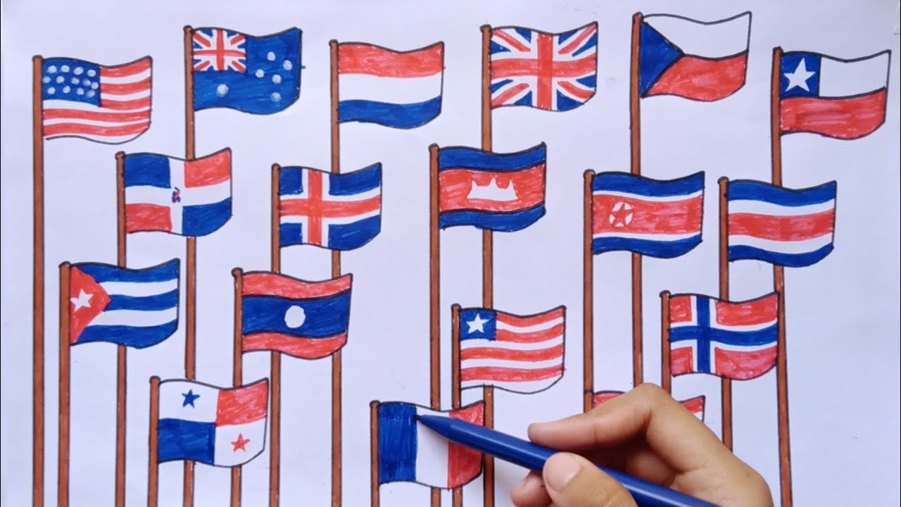 Gambar 18 Bendera Negara di Dunia (2) || Drawing - YouTube