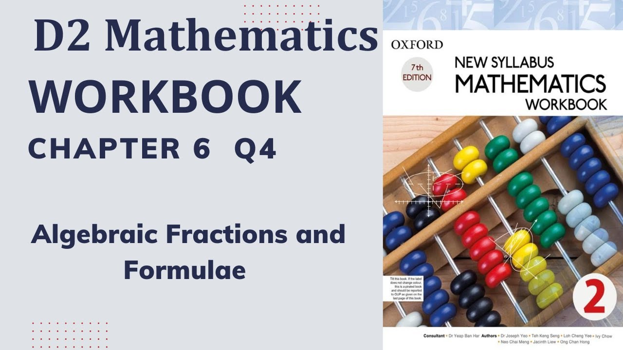 D2 Mathematics WORKBOOK 7th Edition (Chapter 6) - YouTube