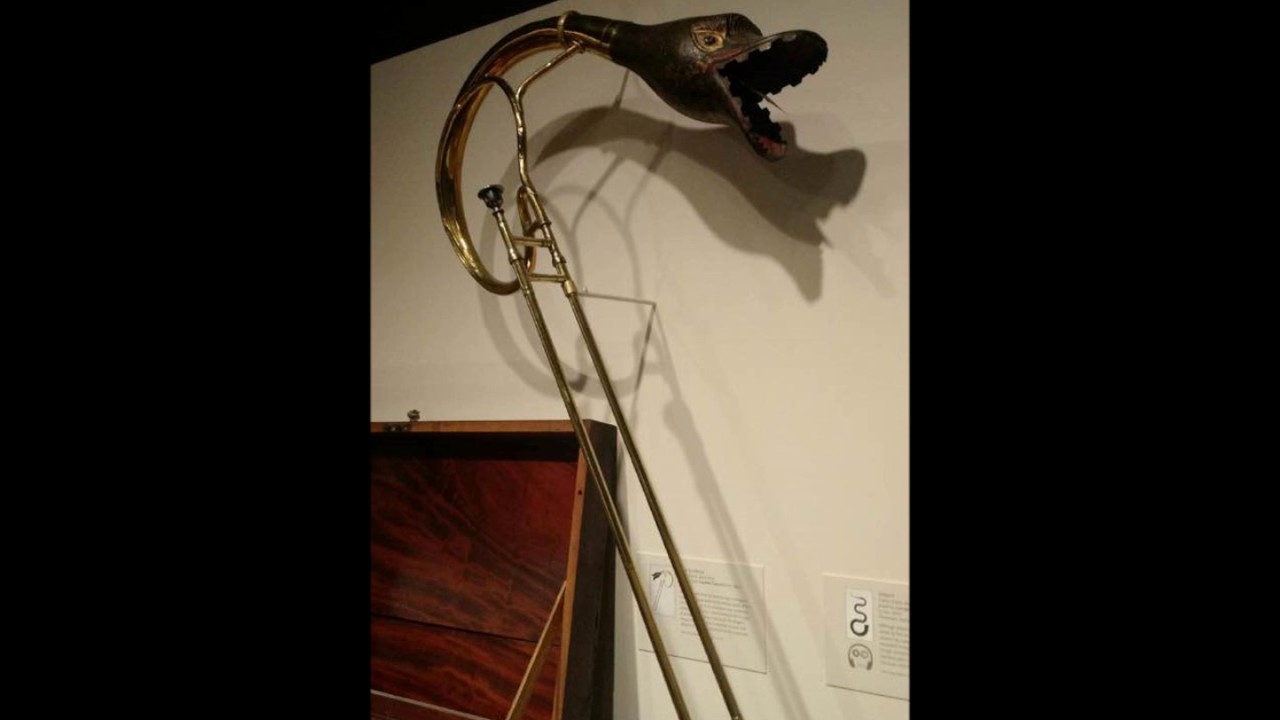 Antique Trombone Is the Coolest Thing I've Ever Seen - YouTube