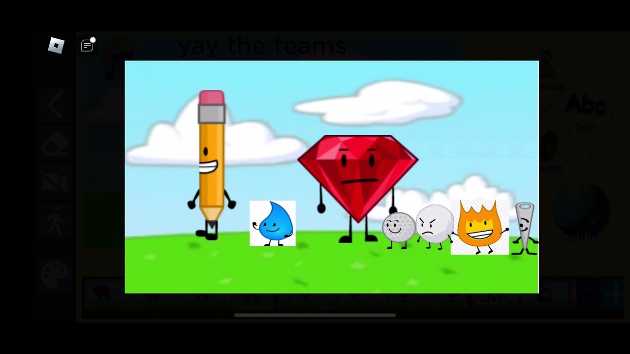 I made bfdi In Roblox movie maker Part two - YouTube