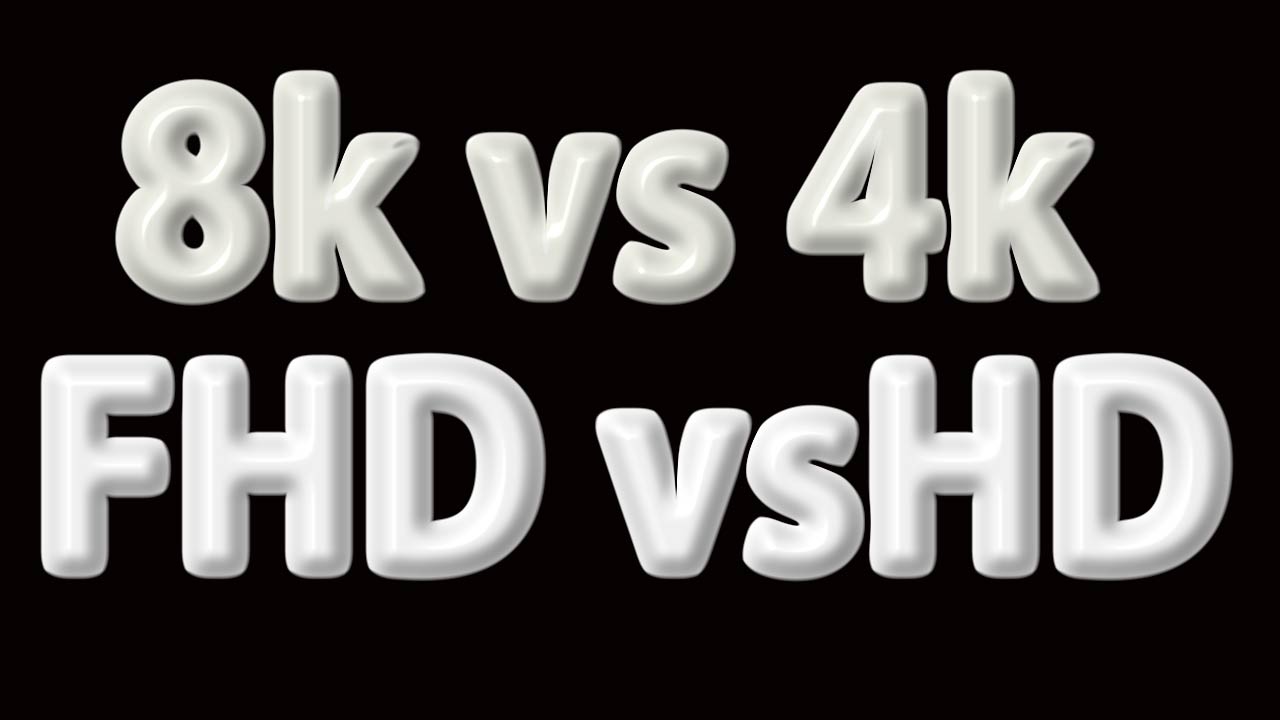 8K vs 4K vs Full HD vs HD Resolation size comparison - YouTube