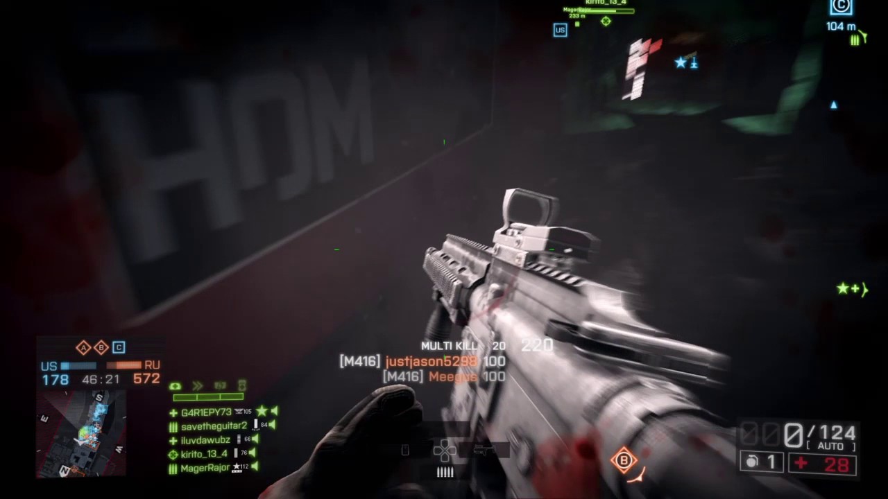 BF4: Double kill to M320 HE Quad Feed!!! - YouTube