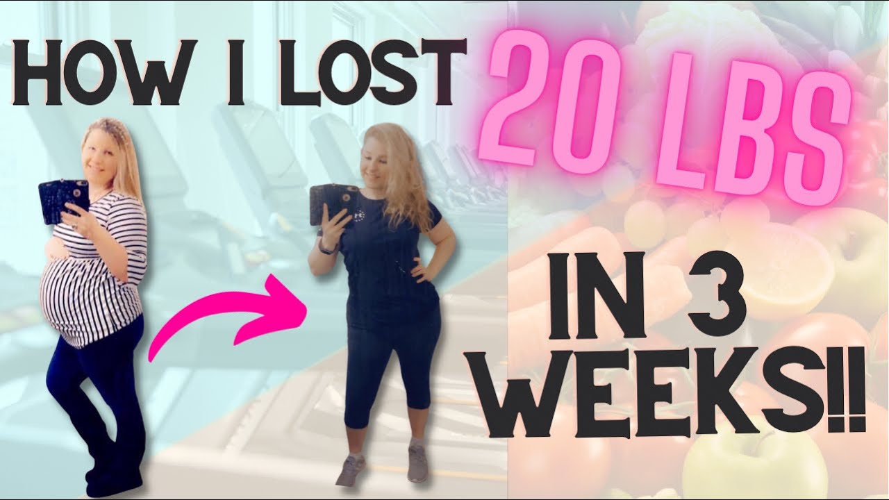 HOW I LOST 20 POUNDS IN 3 WEEKS - YouTube