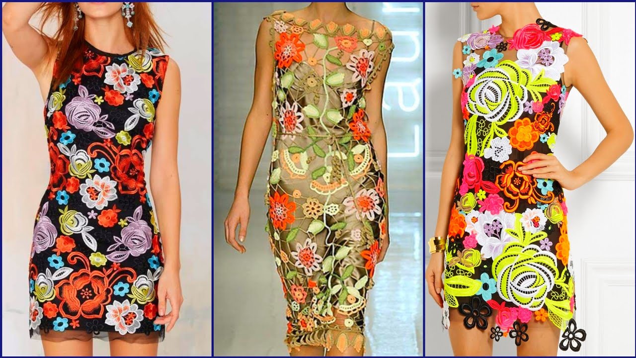 Trendy designer and Very impressive Floral printed Bodycon Dresses ...