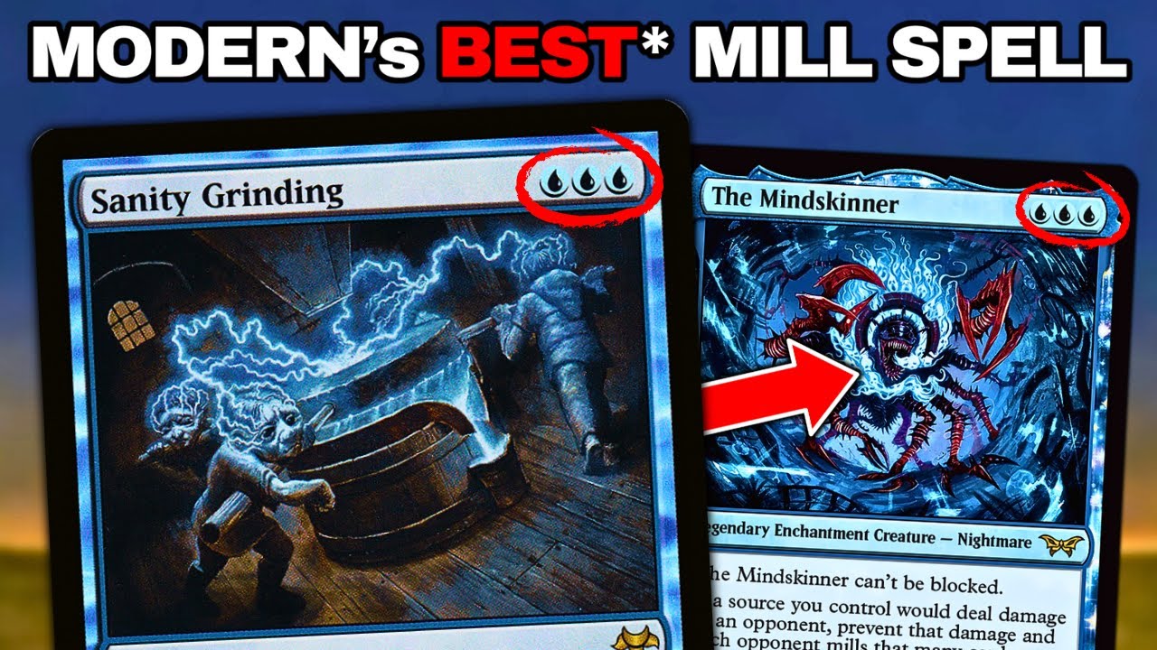 This Card Is *INSANE* - Sanity Grinding In Modern!? | Mono Blue Mill ...