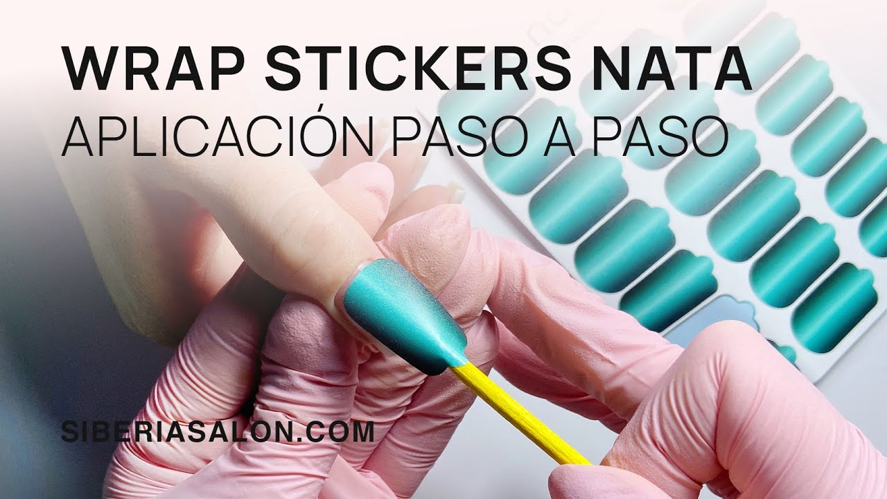Wrap Stickers de uñas Nata 💅 aplicación paso a paso - YouTube