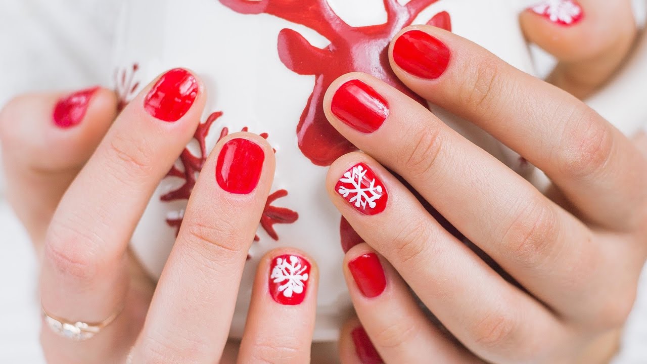 Easy Snowflake Nail Art YouTube easy-snowflake-nail-art-youtube