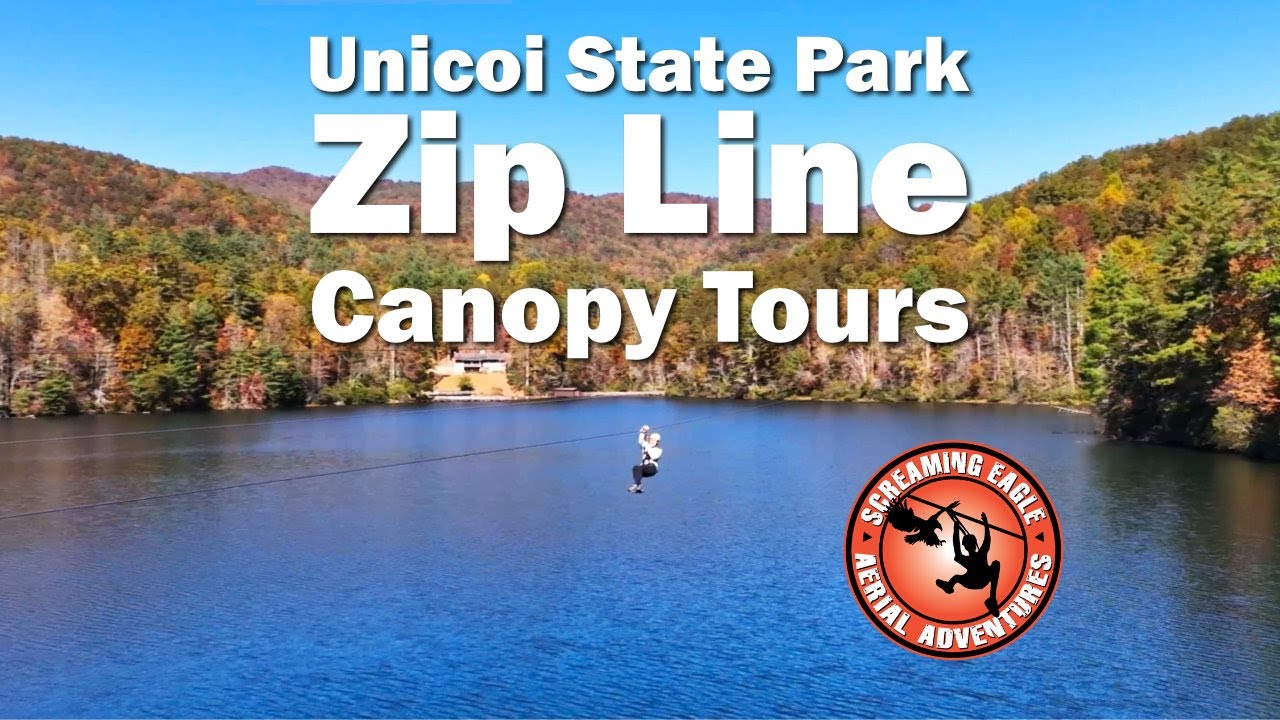 Screaming Eagle Aerial Adventures at Unicoi State Park - YouTube