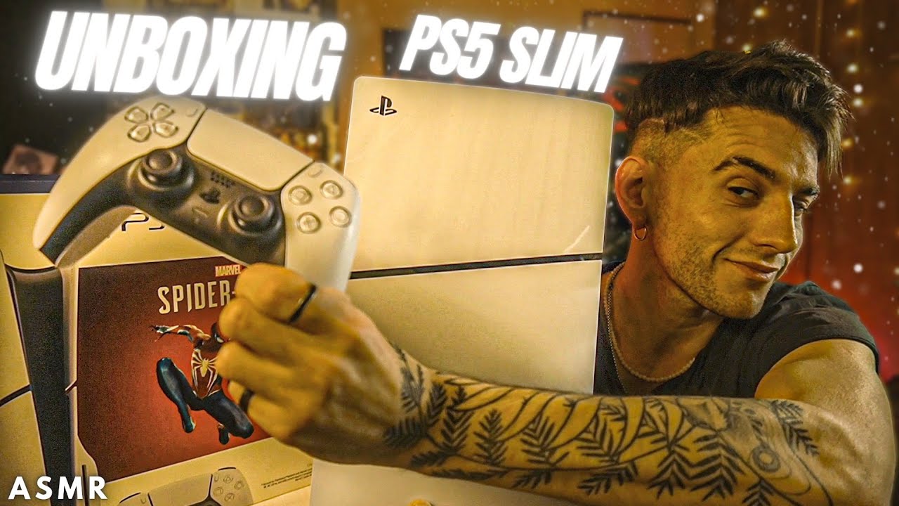 ASMR Unboxing PS5 Slim - La CONSOLA De MIS SUEÑOS (ASMR Español ...