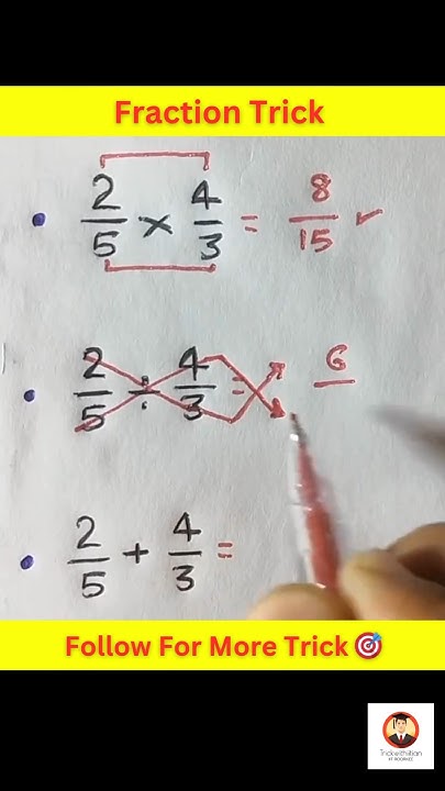 Fraction Trick 🔥 | Math Short Trick 🎯 | @TrickwithIITian - YouTube