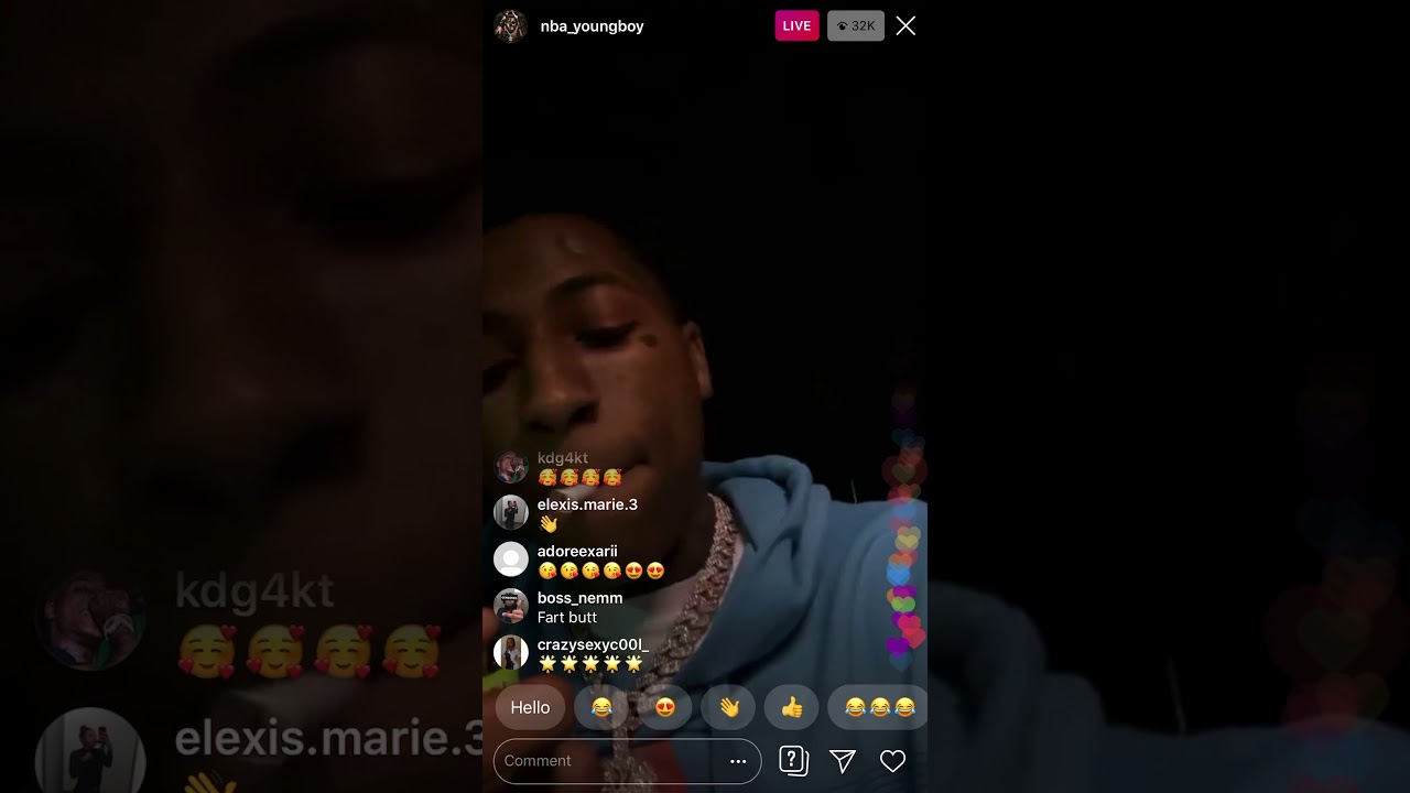NBA YoungBoy - Unreleased snippet on IG Live - YouTube