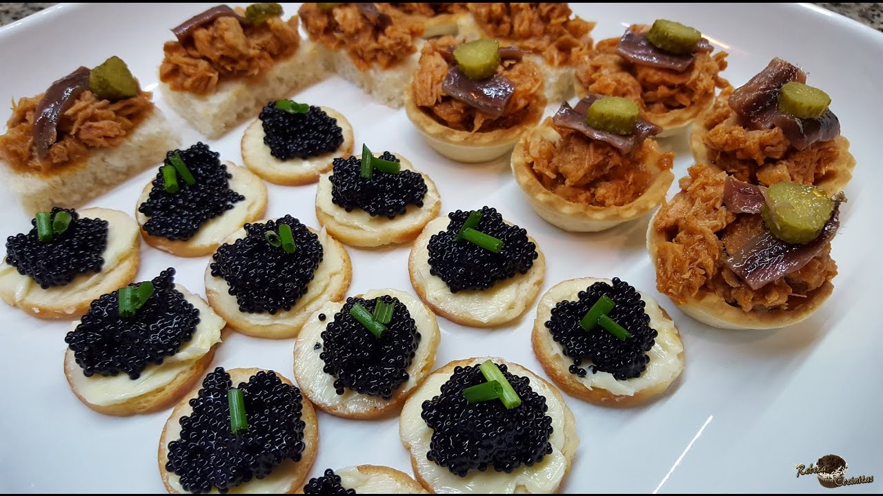 CANAPES FACILES - DELICIOSOS Y RAPIDOS - YouTube