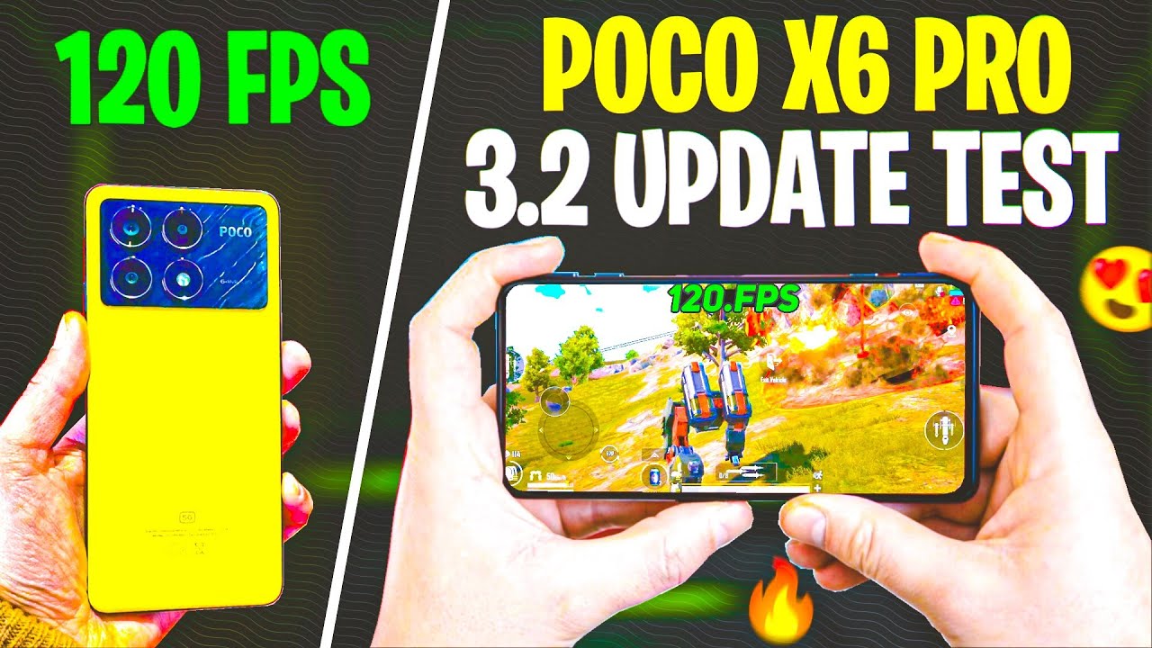 POCO X6 PRO 120 FPS 🔥 IN PUBG BGMI | POCO X6 PRO 120 FPS IN 3.2 UPDATE ...