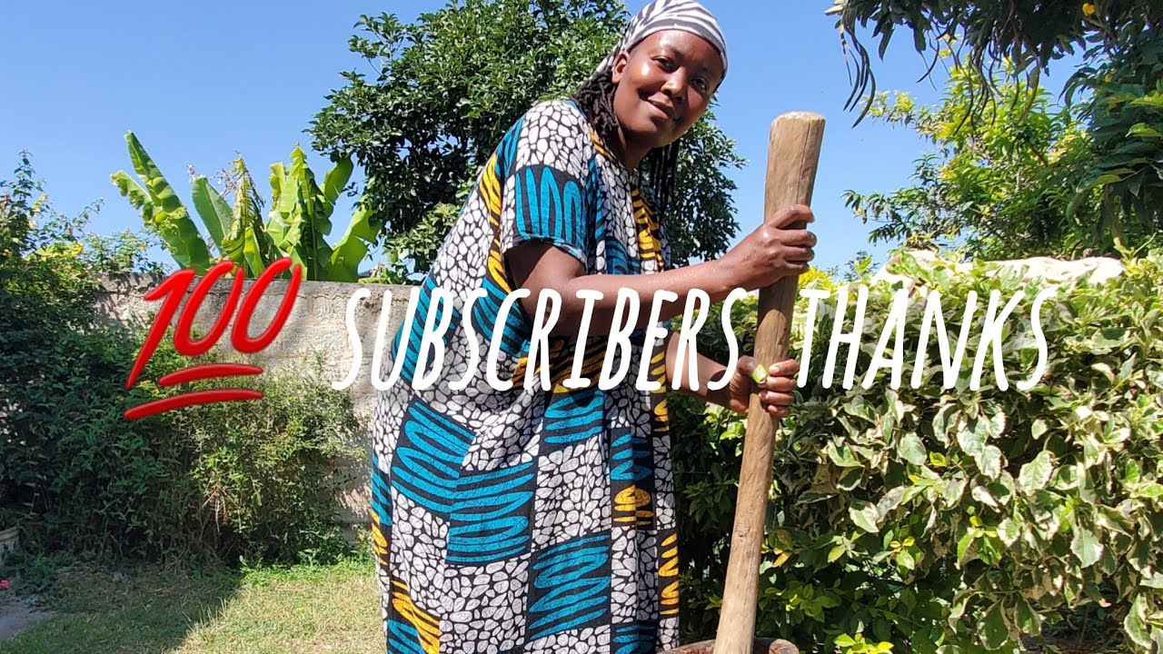 She Cooked Kisamvu for 100 Subscribers – Thank You from Tanzania! - YouTube