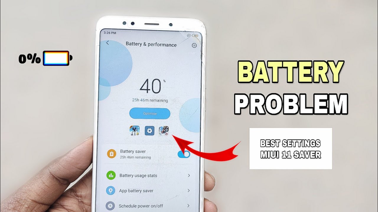 How To Solve Battery Draining Problem on Redmi Note 5 & Others | Best Settings - YouTube