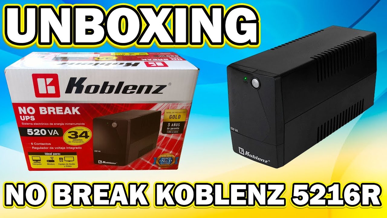 NO BREAK KOBLENZ 5216R UNBOXING - YouTube