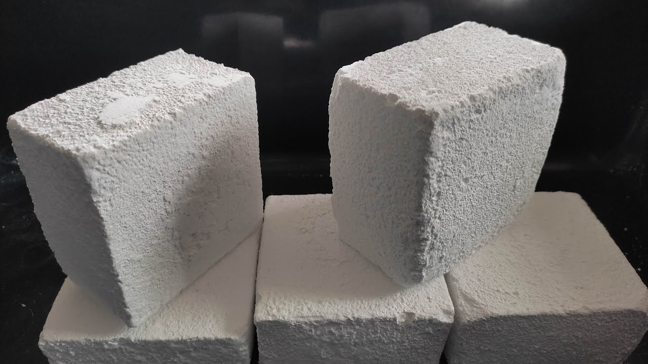 Crushing 5 Reformed Chalk Blocks - YouTube