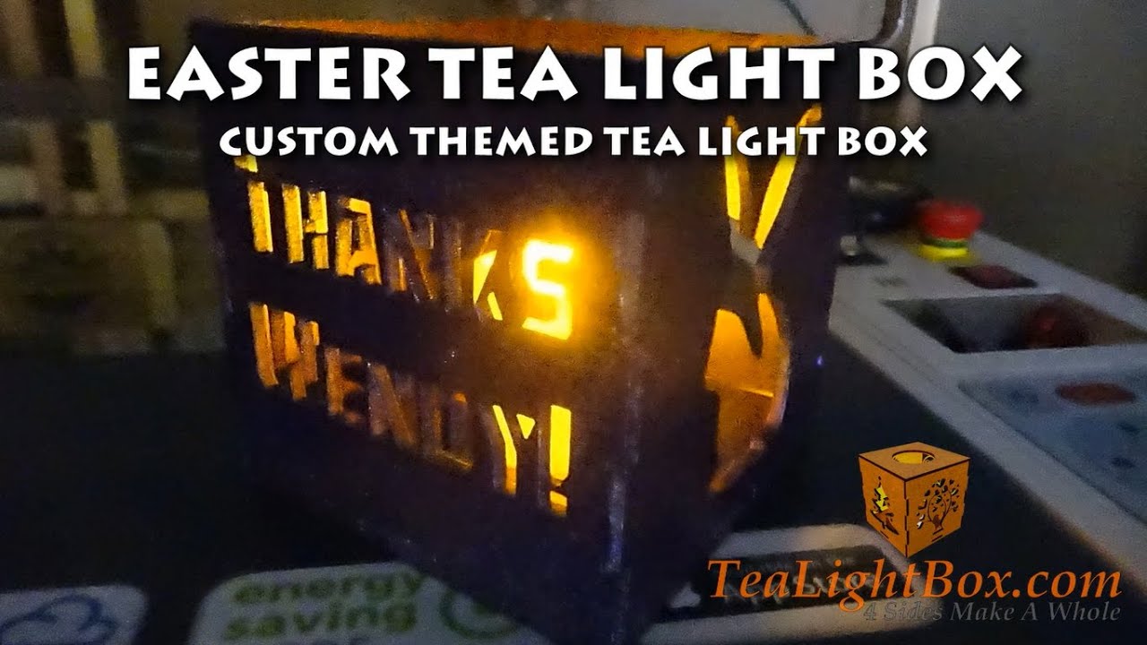 Easter Tea Light Box: Custom Themed Tea Light Box - YouTube
