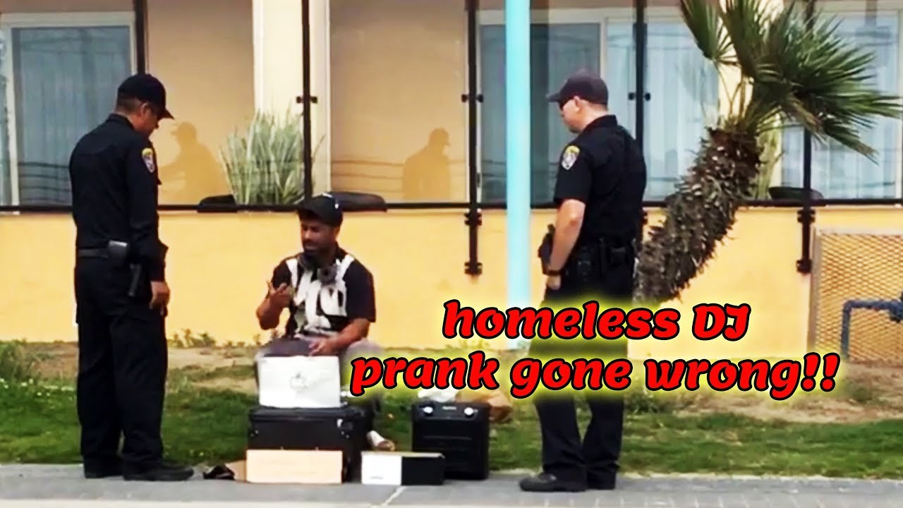 Homeless Dj prank gone wrong !!! | Dayvoo Tv - YouTube