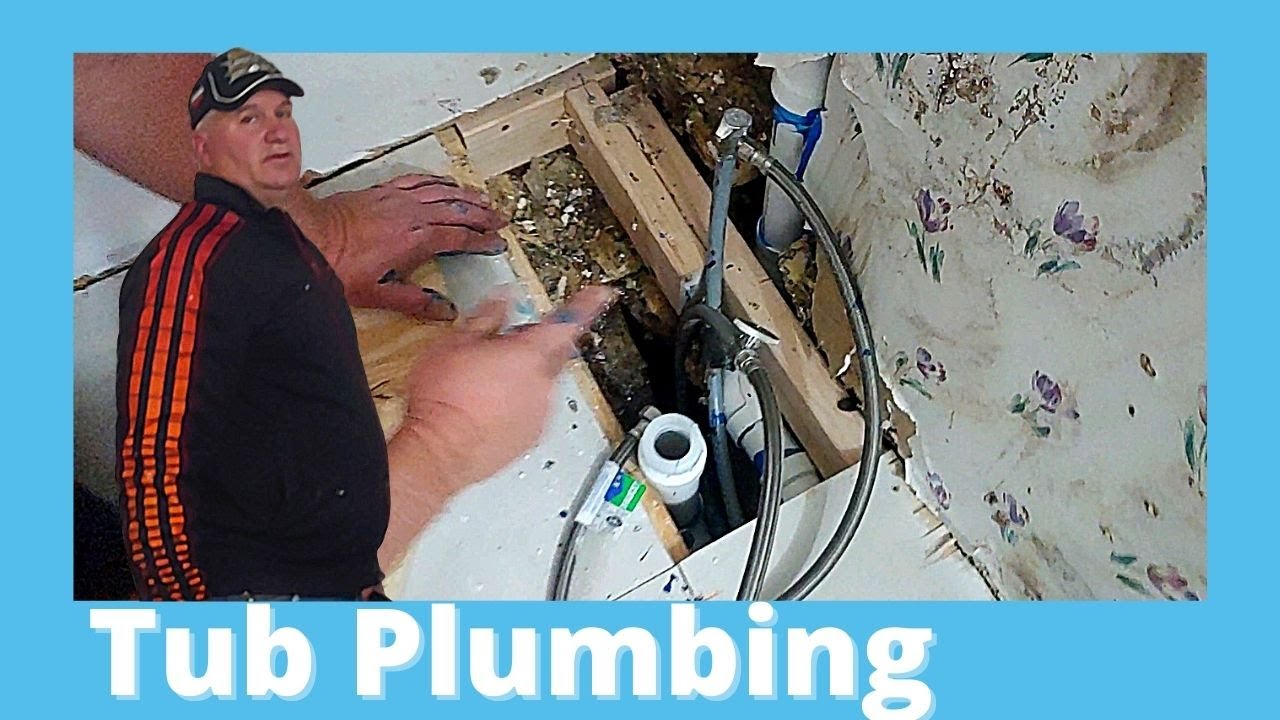 Mobile Home Bathtub Plumbing - YouTube