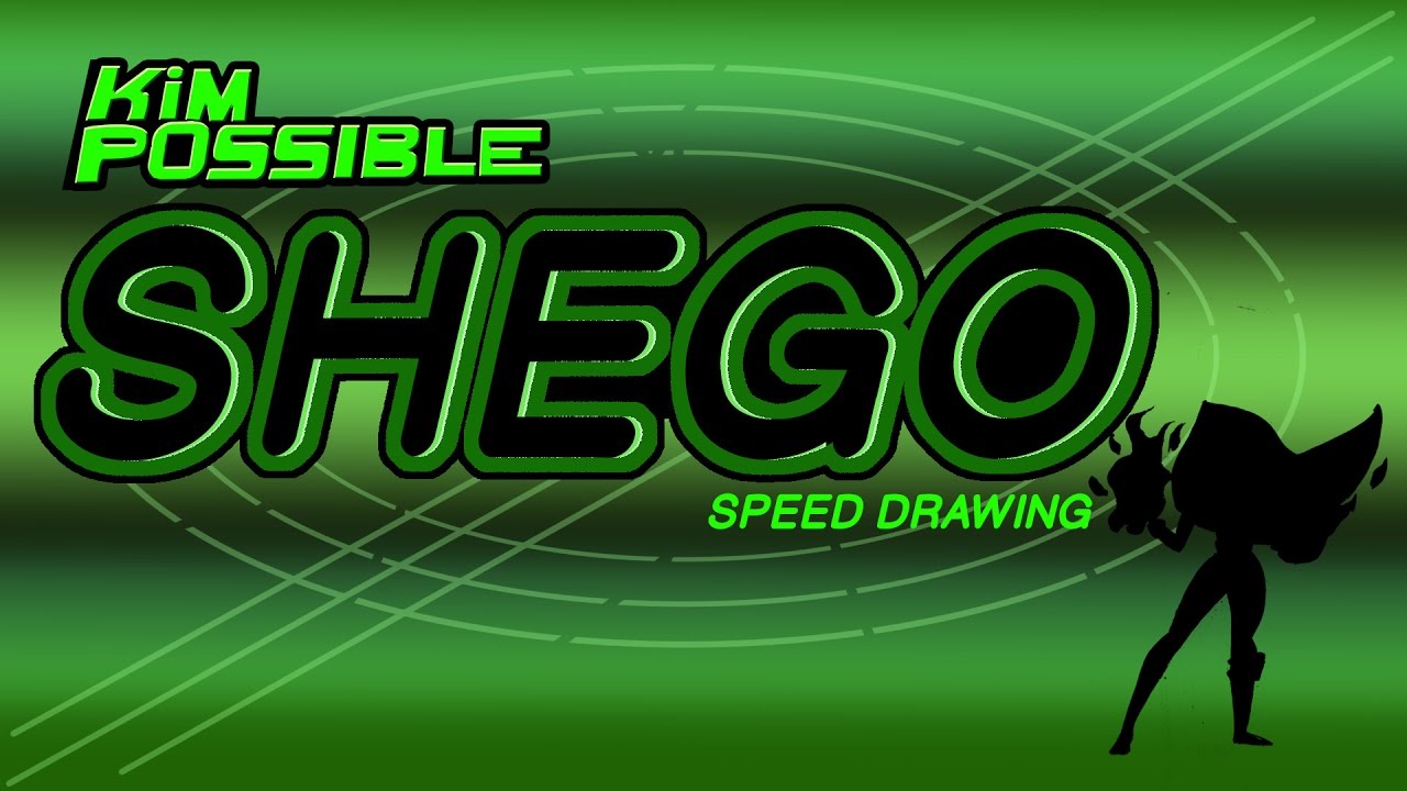 SHEGO (KIM POSSIBLE) - speed drawing (non digital) | DROIDMONKEY - YouTube