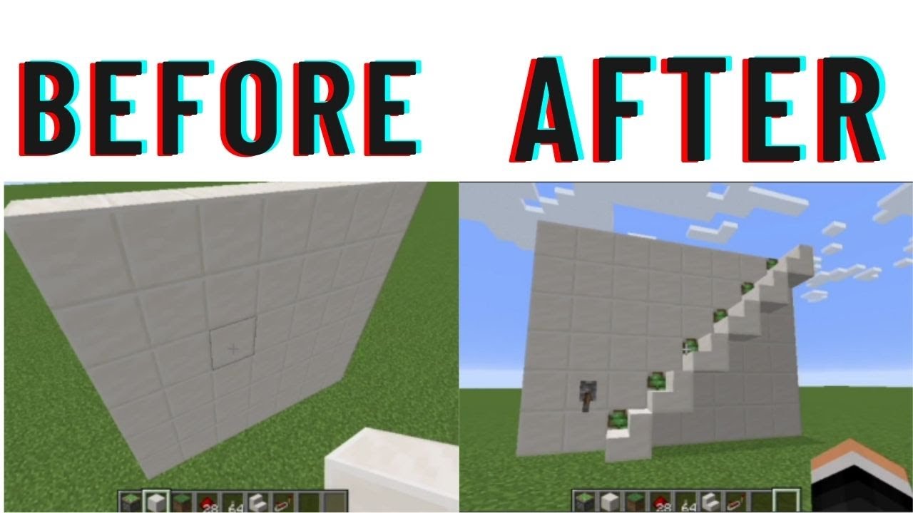 HIDDEN STAIRS minecraft java edition - YouTube